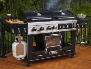 Liquid Propane Grill With Smoker Box Combo (Charcoal)
